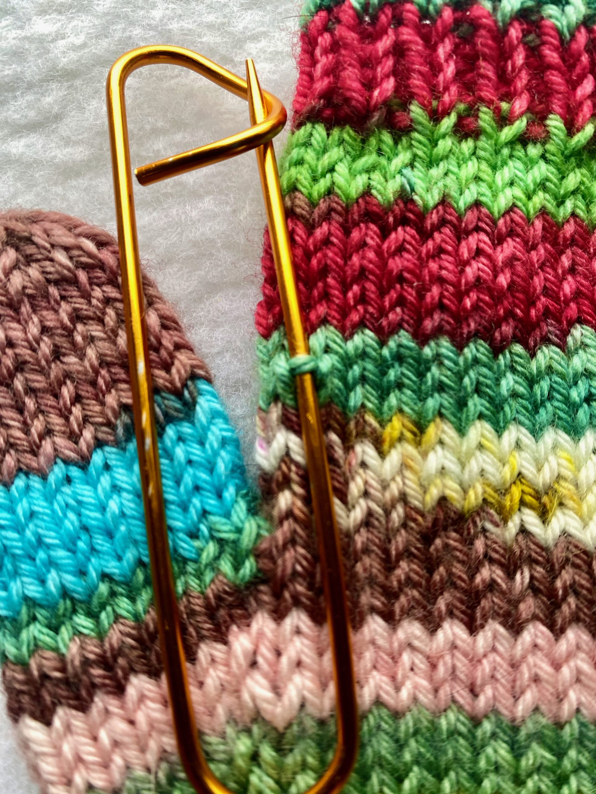 How to Pick Up & Knit - Attaching the Mitten Top - WoolenCottage